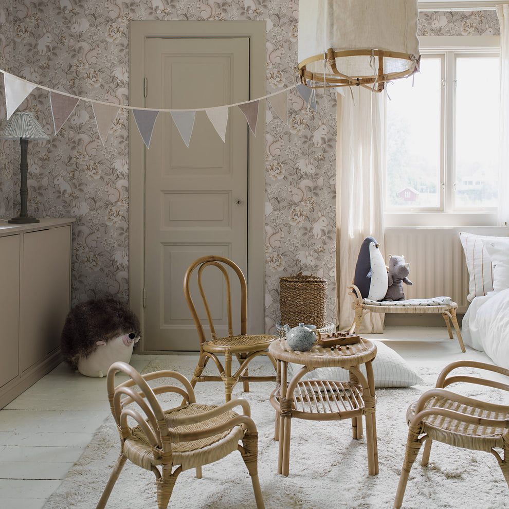 6933 | Magic Forest, Taupe - Borastapeter Wallpaper