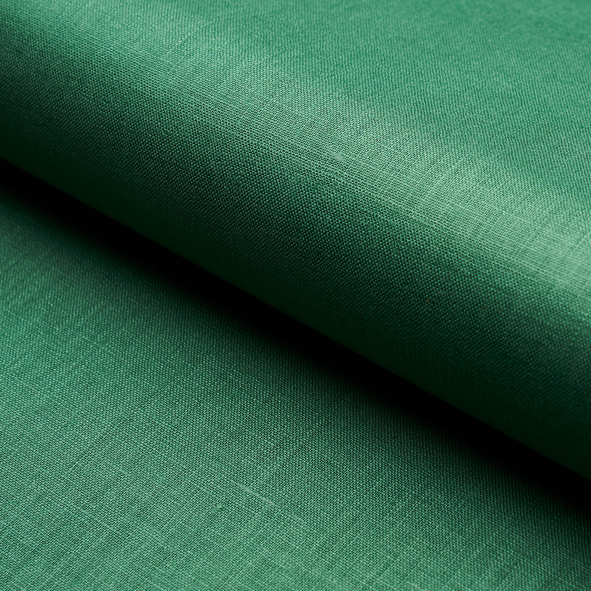 Sample - 82687 Lange Glazed Linen, Emerald by Schumacher Fabric