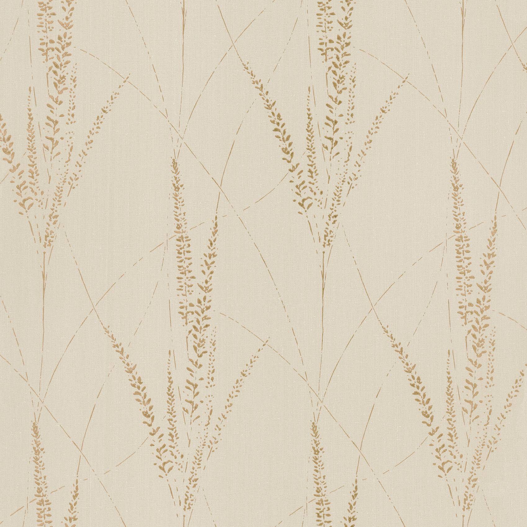 Gn2642 | Woodnote, Graceful Willow Pale Straw - York Wallpaper
