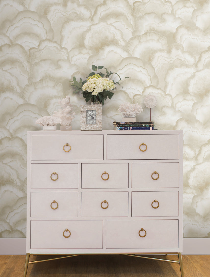 Nt6182 | Natural Discovery, Abalone Sand Fans - Candice Olson Wallpape