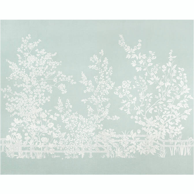 Tm10854 | Villa Garden Mural - Set, Heritage - Thibaut Wallpaper