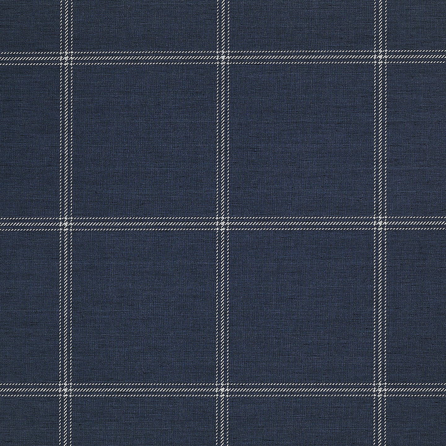 10707 | Jackson Plaid - White on Navy - Phillip Jeffries Wallpaper