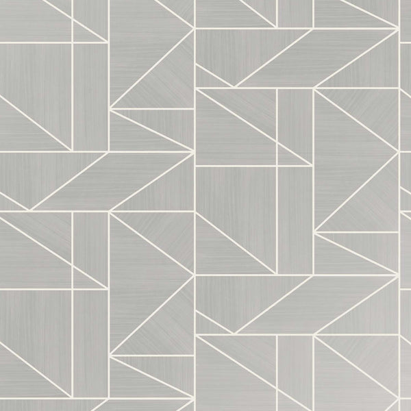 2836-M1381 | Shades of Grey, Metallics Geometrics Wallpaper - Advantag