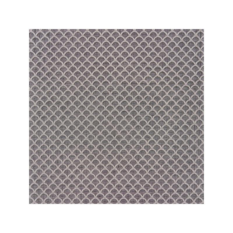 Sample 27137-004 Scallop Weave, Smoke - Scalamandre Fabric (SC 0004271